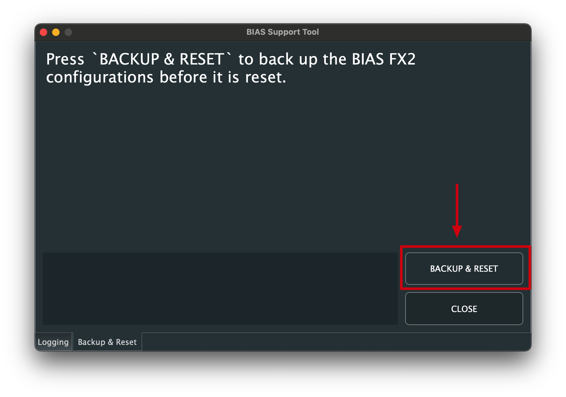 Backup & Reset for BIAS FX 2 (macOS) – Help Center