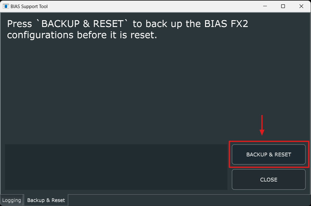 Backup & Reset for BIAS FX 2 (Windows) – Help Center