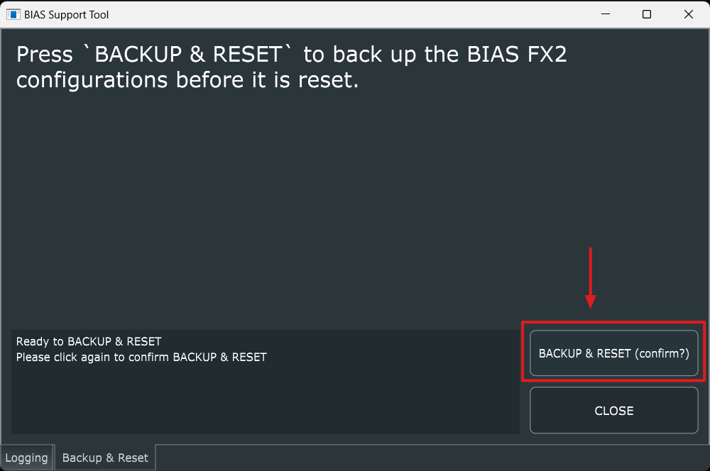 Backup & Reset for BIAS FX 2 (Windows) – Help Center